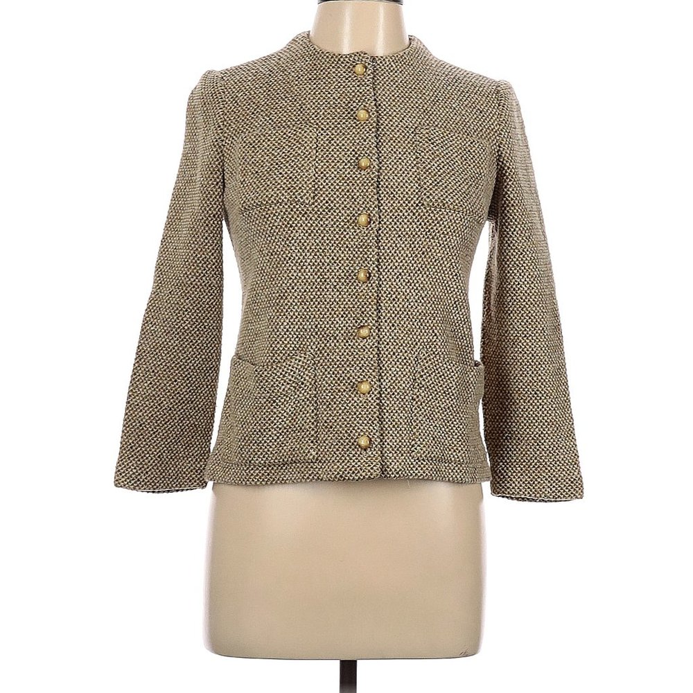 Tan Castle Star Tweed Jacket, 10 - Gem
